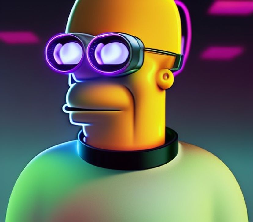 Robot homer Simpson - AI Generated Artwork - NightCafe Creator