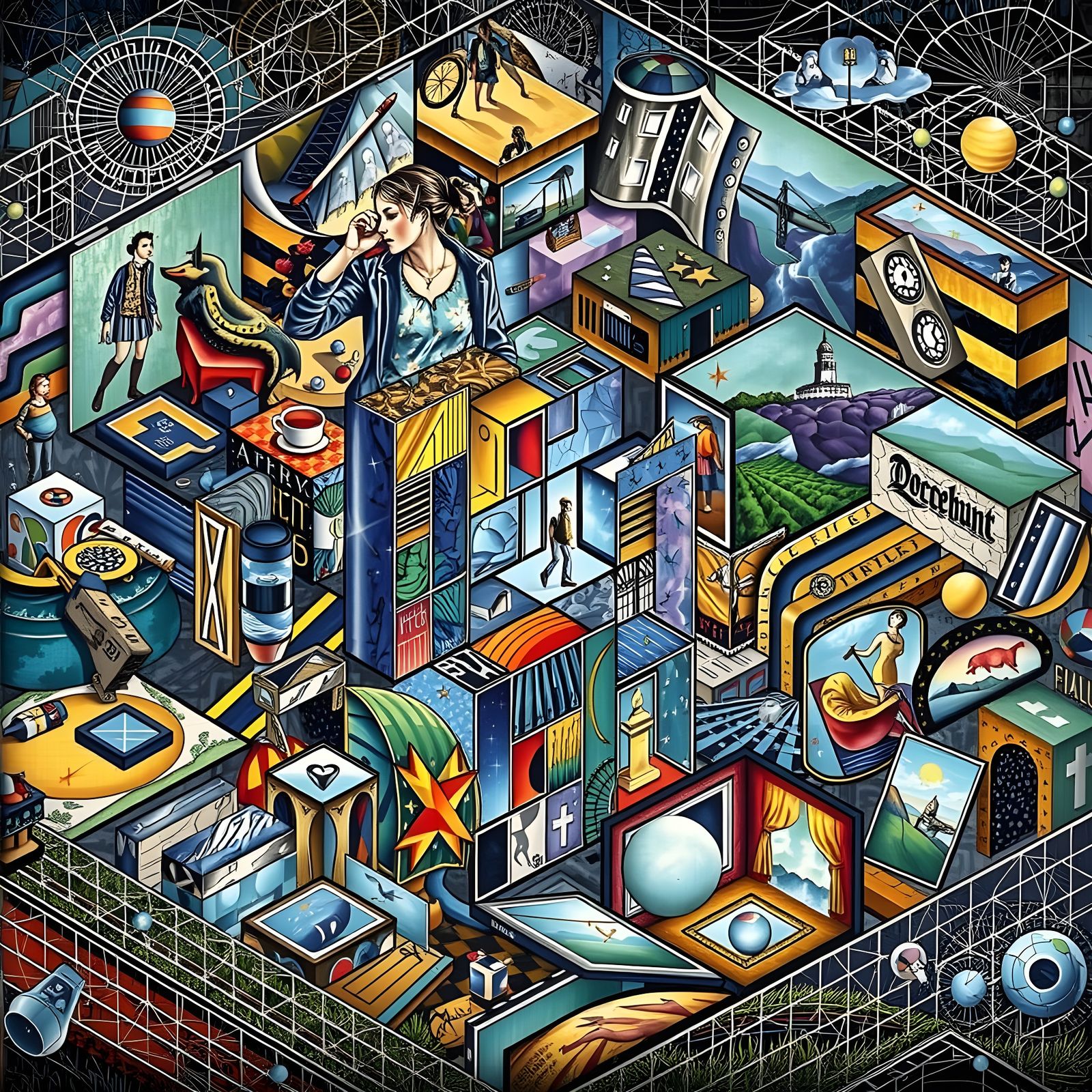 Scattered depictions of you - Optical Illusion of Self Disco...