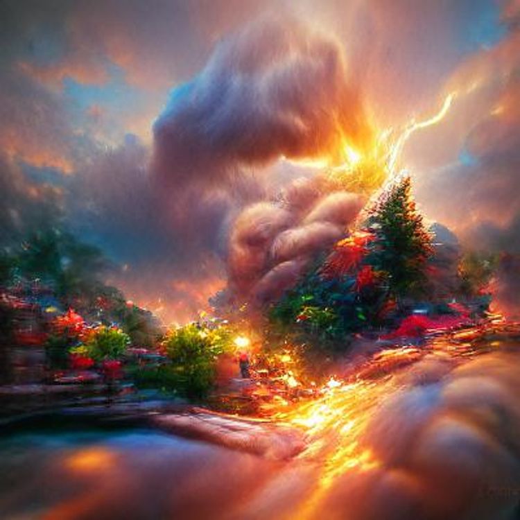 Fire storm - AI Generated Artwork - NightCafe Creator