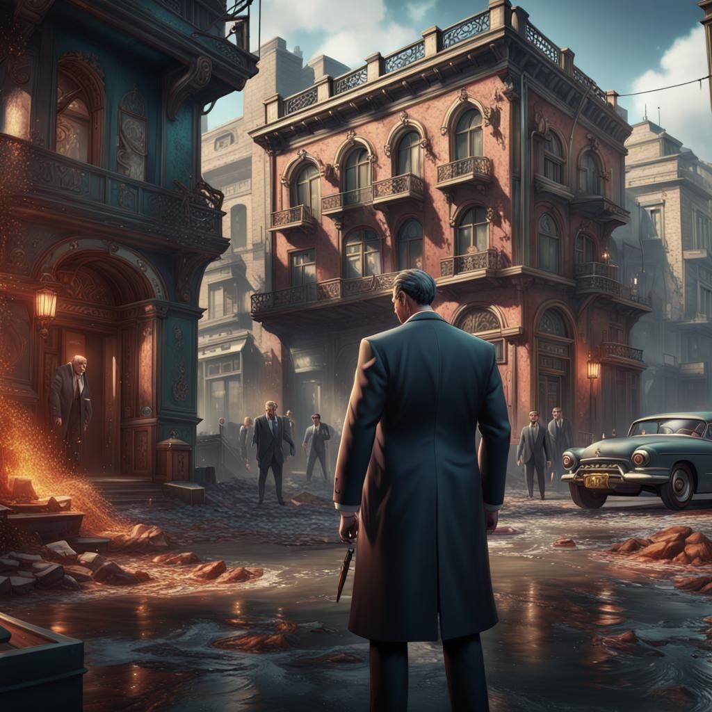 heal person mafia scene - AI Generated Artwork - NightCafe Creator