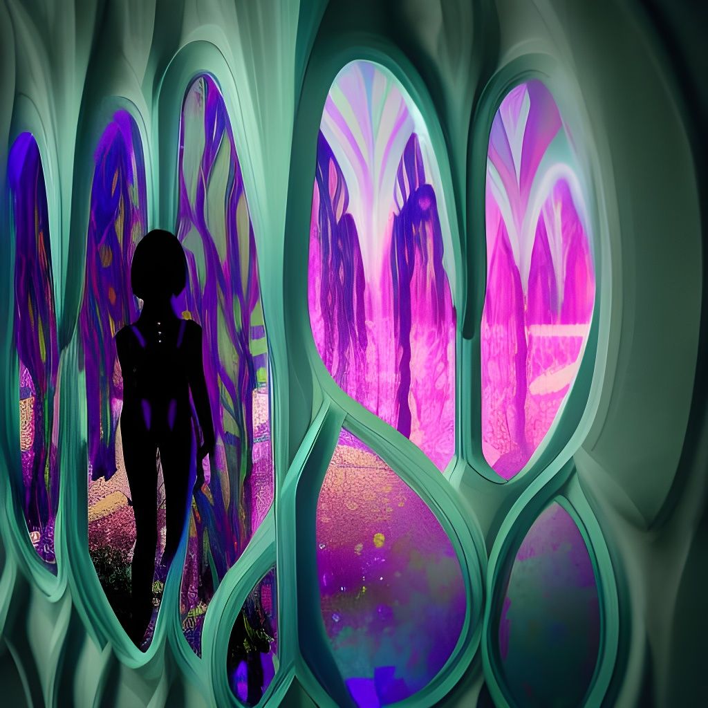 Glass gothic art psychedelic art mysterious infinity elaborate colorful ...