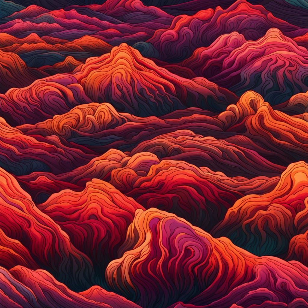 an epic, bright colorful sunset! style of Greg Rutkowski, liquid black ...