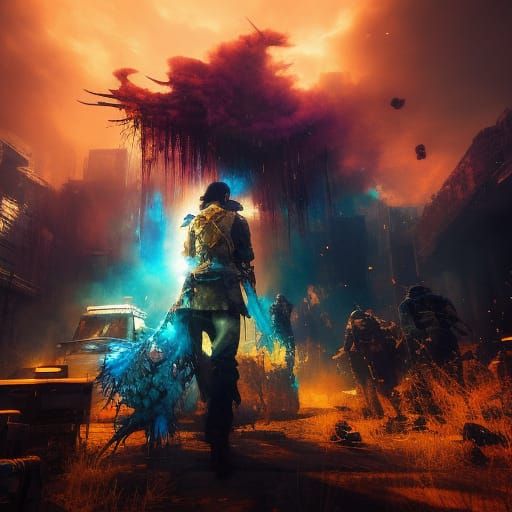 Zombie Apocalypse - AI Generated Artwork - NightCafe Creator