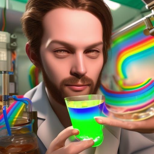 Crazy scientist. - AI Generated Artwork - NightCafe Creator