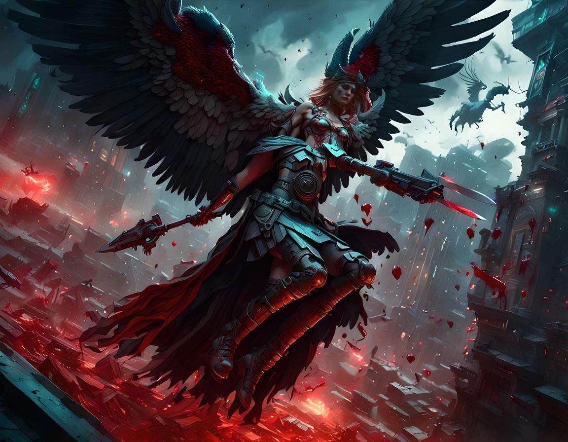 The Death of a Valkyrie - AI Generated Artwork - NightCafe Creator