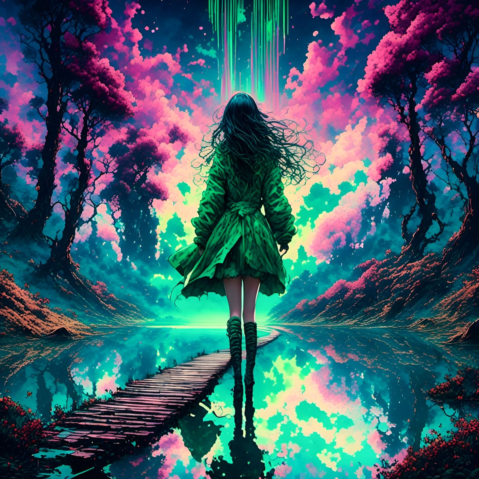 green drip - AI Generated Artwork - NightCafe Creator