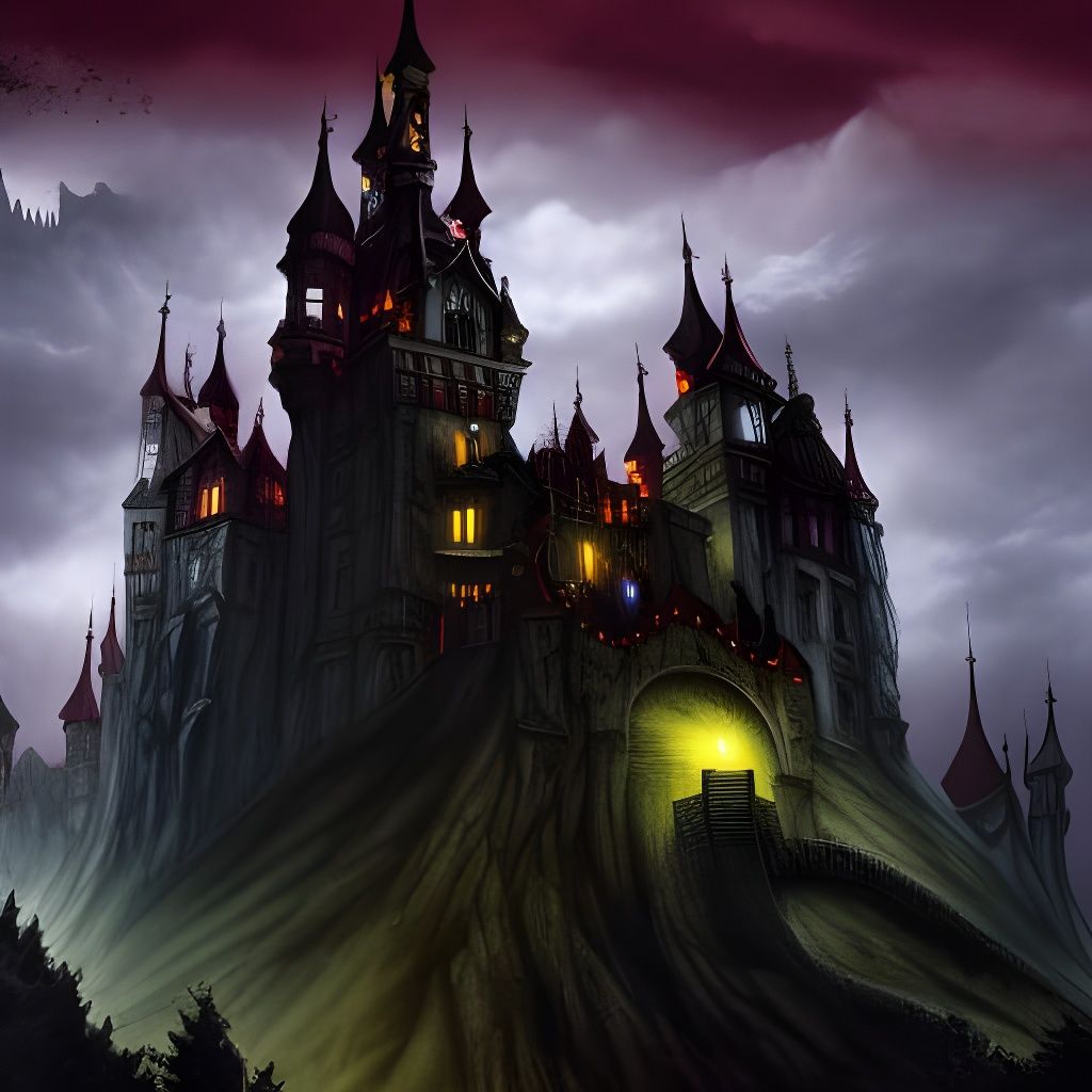 Demonic Eldridge Dracula's castle - AI Generated Artwork - NightCafe ...