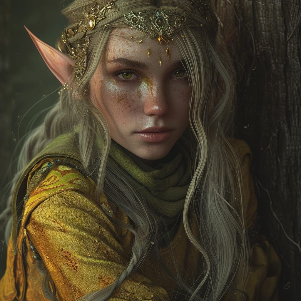 Elf Portrait - AI Generated Artwork - NightCafe Creator
