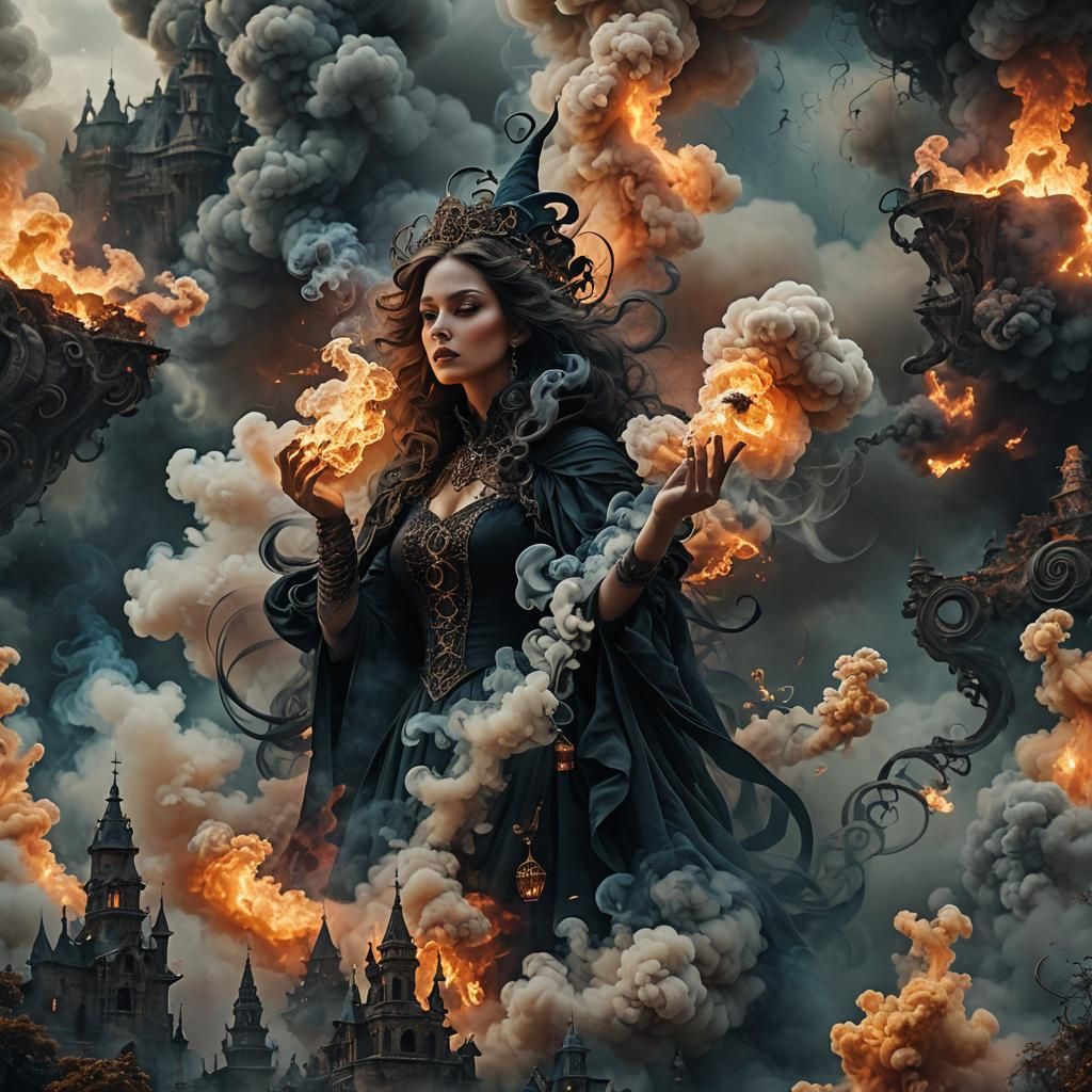 Black magic and witch. - AI Generated Artwork - NightCafe Creator