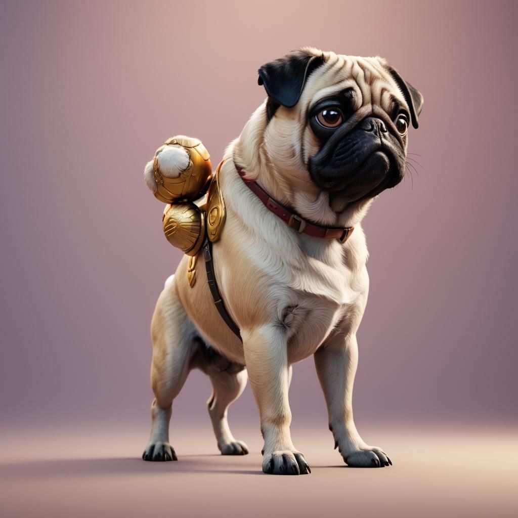 The Prince of Pugs - AI Generated Artwork - NightCafe Creator