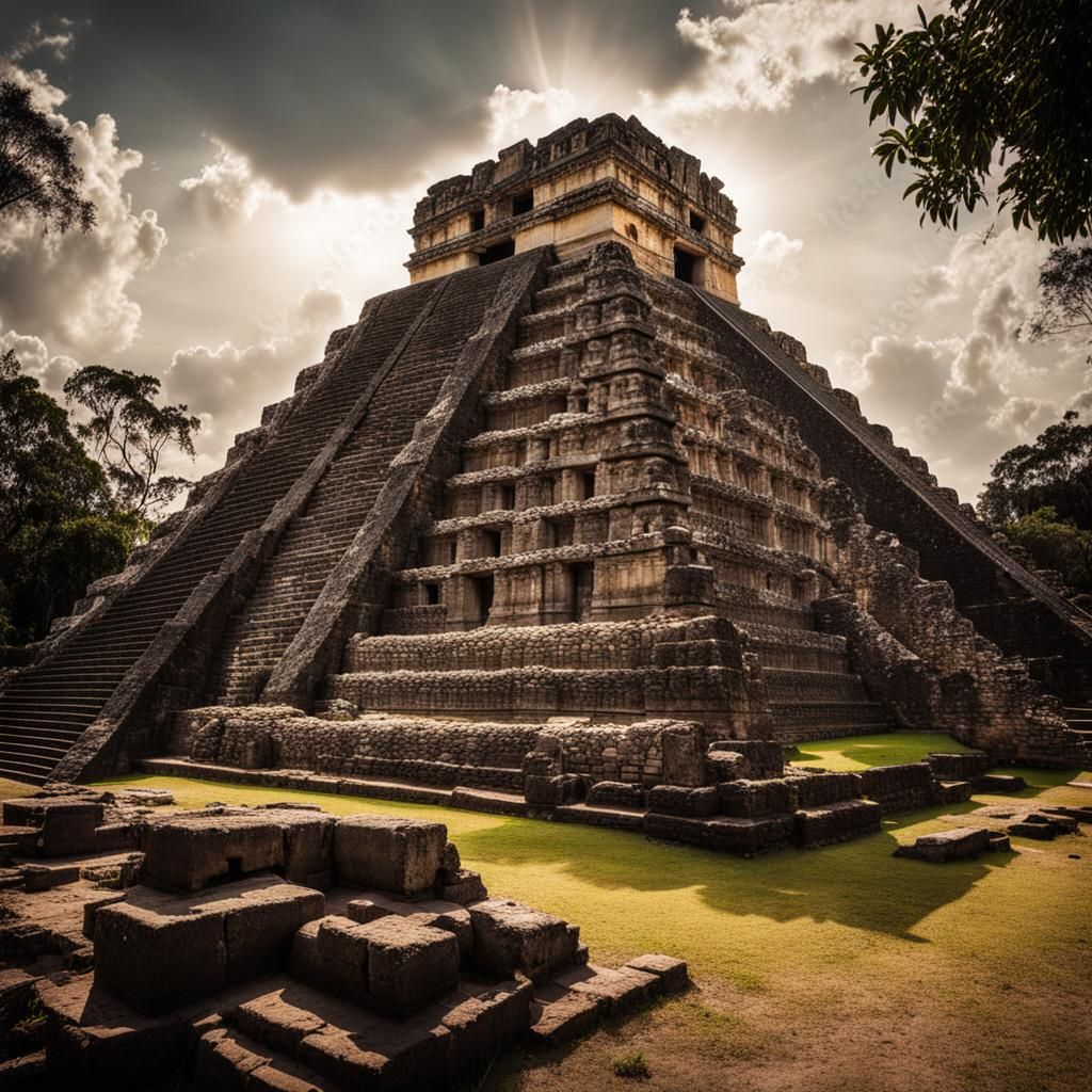 El castillo at Chichen Itza, Mexico - AI Generated Artwork - NightCafe ...