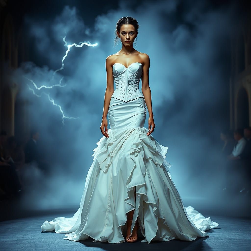 Bride of Frankenstein supermodel - Gothic Supermodel Bride ...