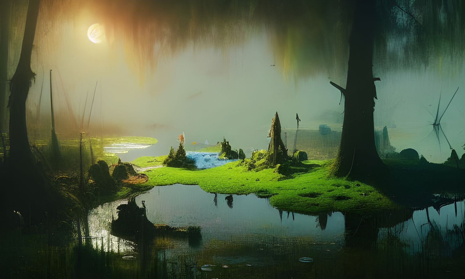 Swamp fantasy II - AI Generated Artwork - NightCafe Creator