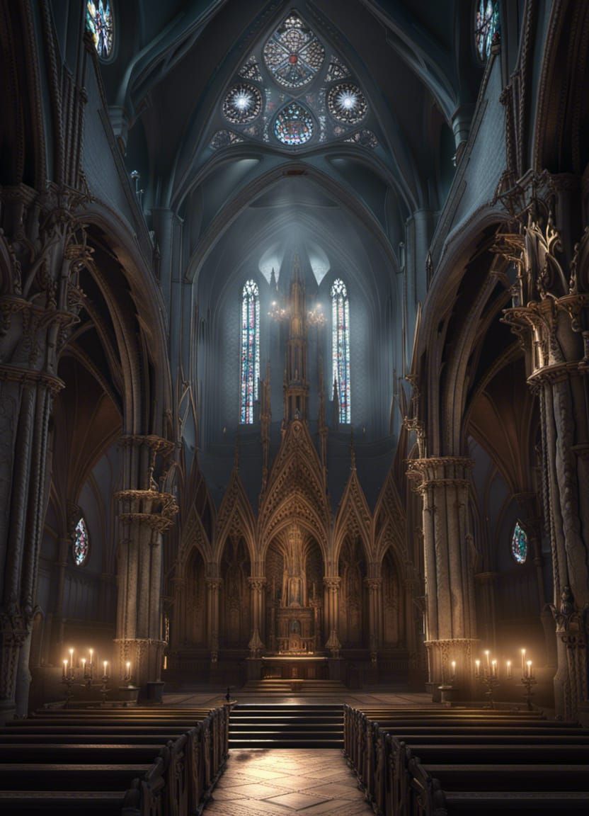 Gothic altar - AI Generated Artwork - NightCafe Creator