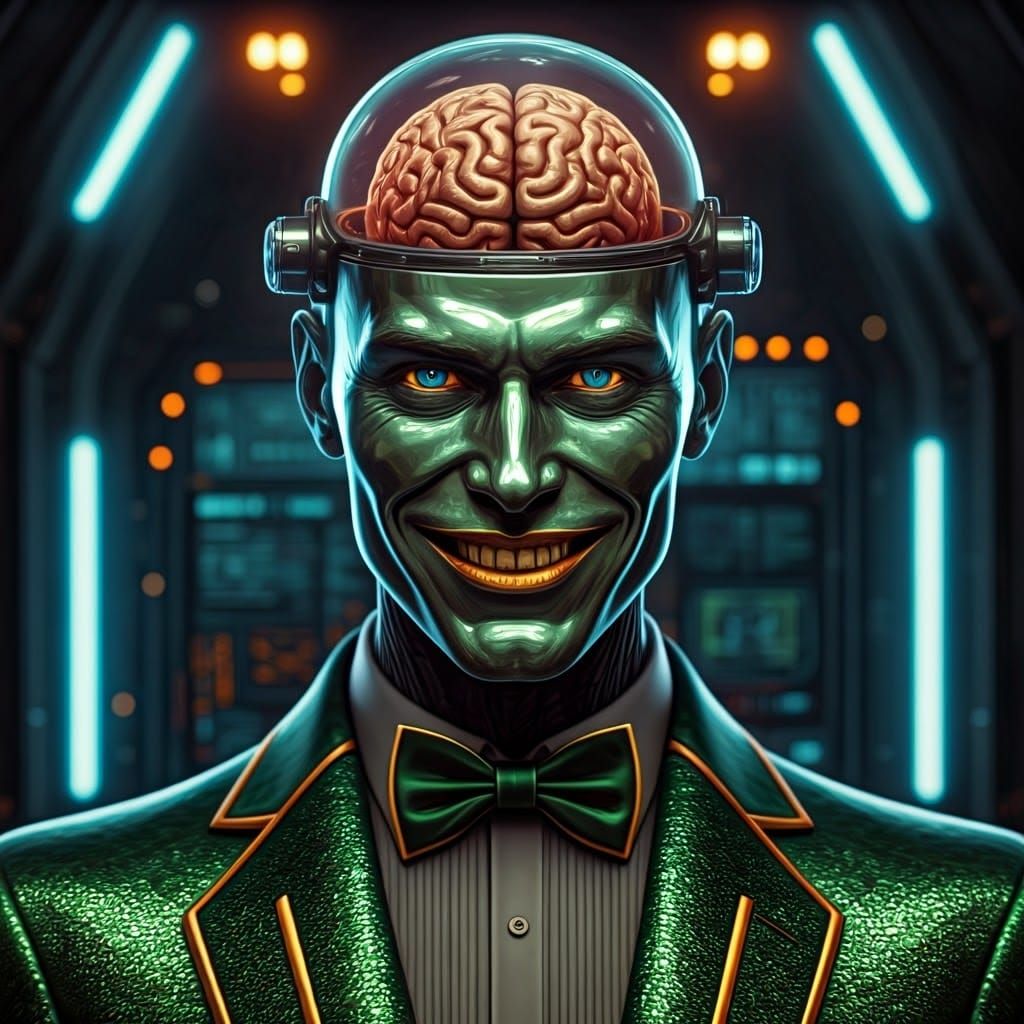 Big Thinker - Cybernetic Android Masterpiece in a High Tech...