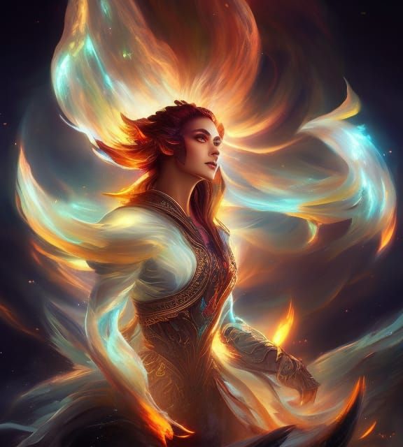 Fire Elemental - AI Generated Artwork - NightCafe Creator