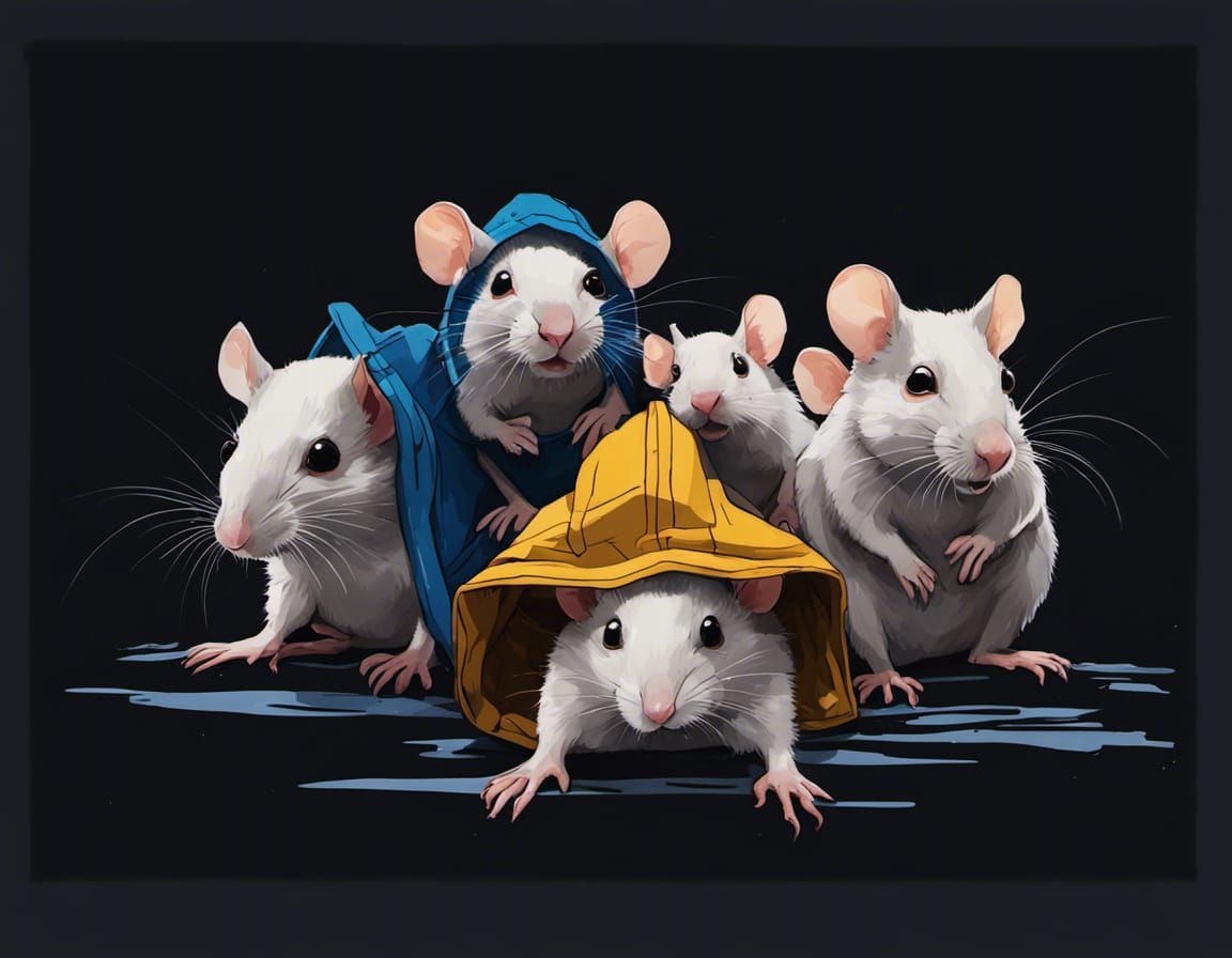 Rat gang :-) - AI Generated Artwork - NightCafe Creator