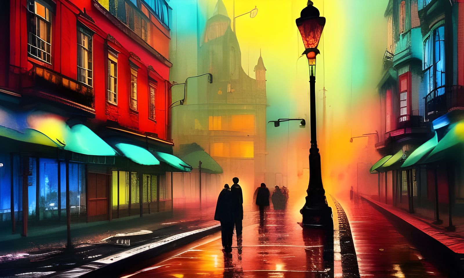 London Streets - AI Generated Artwork - NightCafe Creator