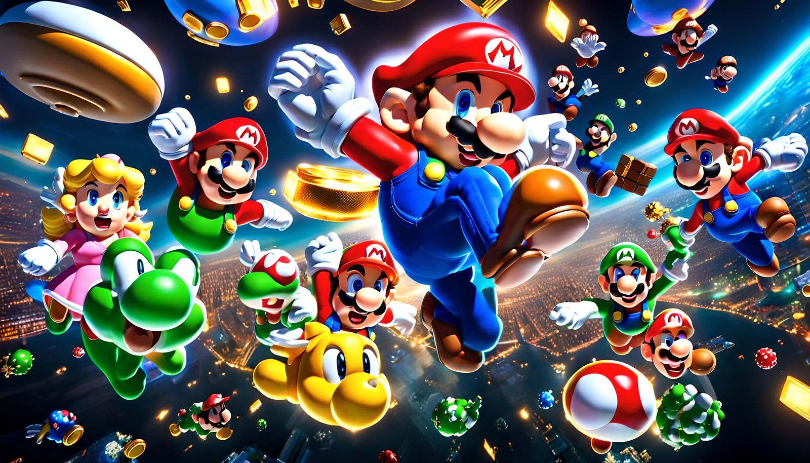 Mario Bros: In the Marioverse of Madness v4 - AI Generated Artwork ...