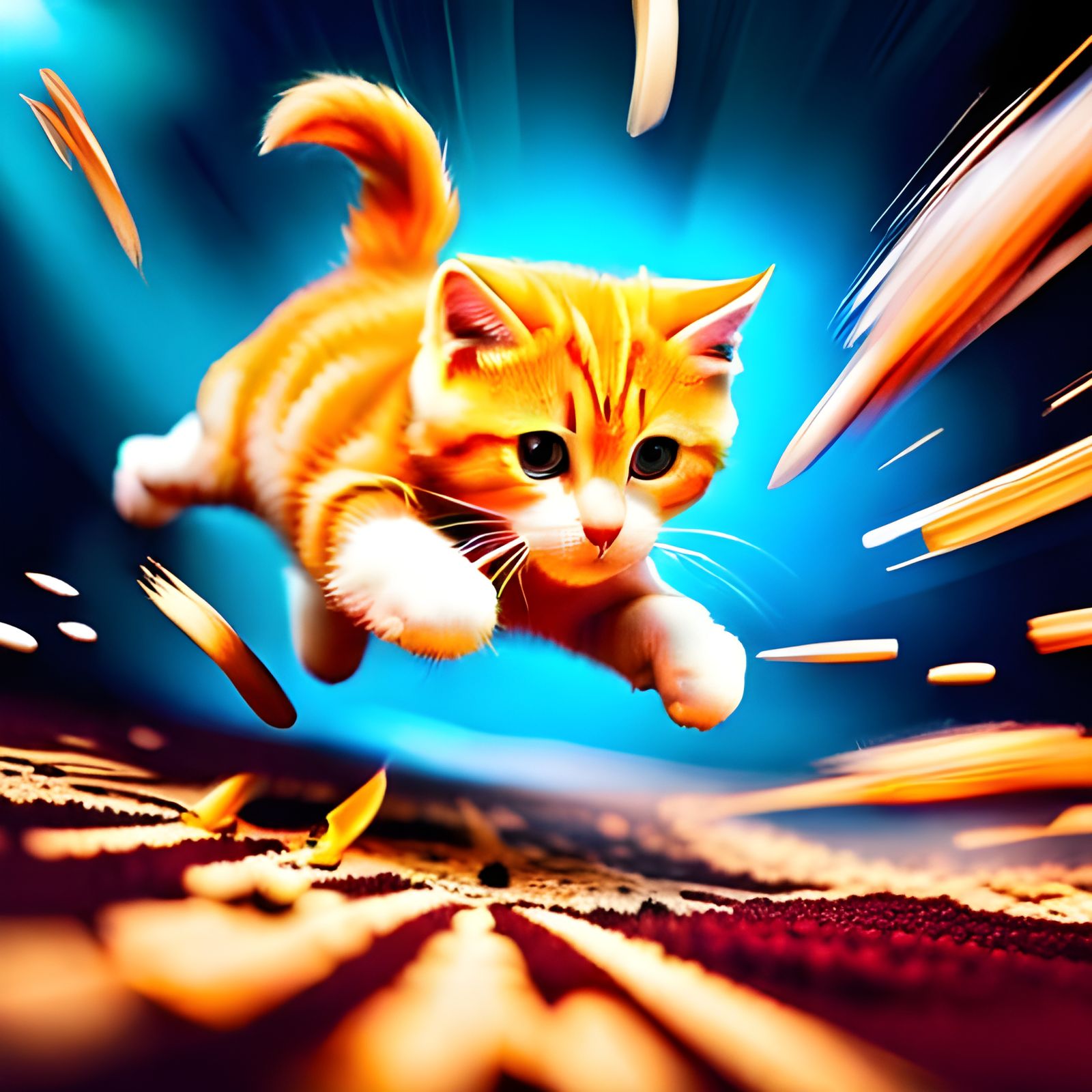 Kitty playtime - AI Generated Artwork - NightCafe Creator