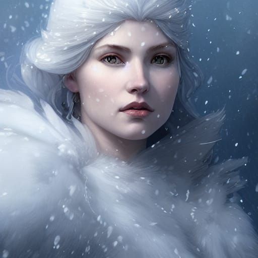 The Snow queen of the north - AI Generated Artwork - NightCafe Creator