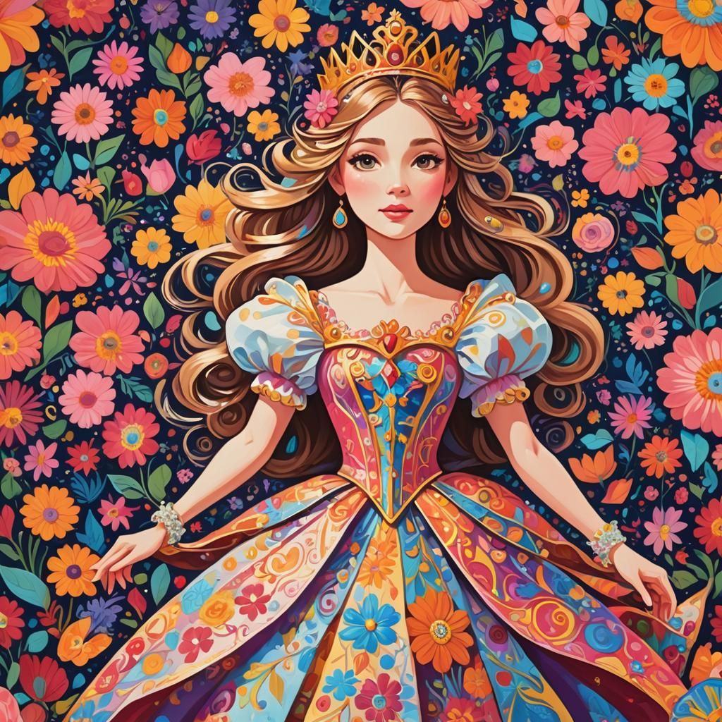 flower princess - AI Generated Artwork - NightCafe Creator