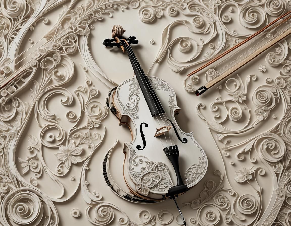 The Ivory Violin - AI Generated Artwork - NightCafe Creator