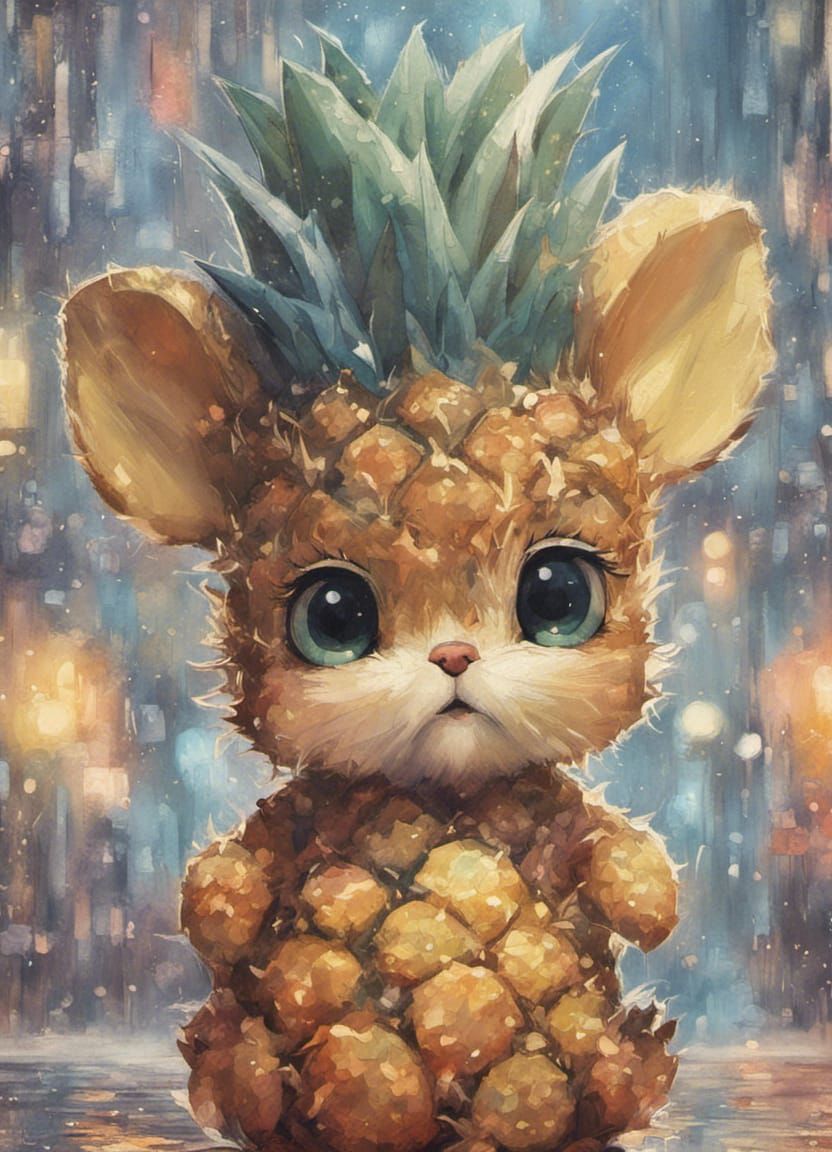 Chibli PineApple - AI Generated Artwork - NightCafe Creator