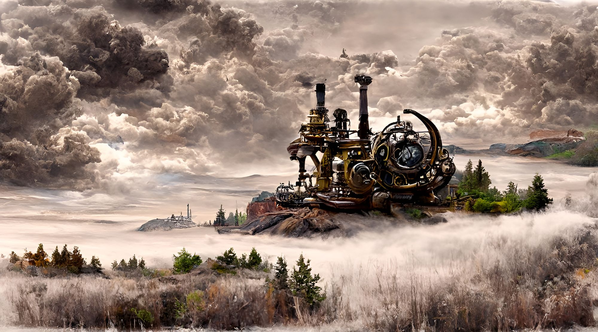 Landscapes: Steampunk Vision : r/nightcafe