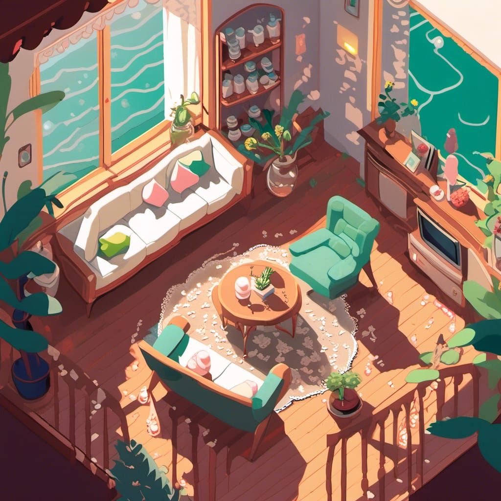 A little room floating in the sea - AI Generated Artwork - NightCafe ...