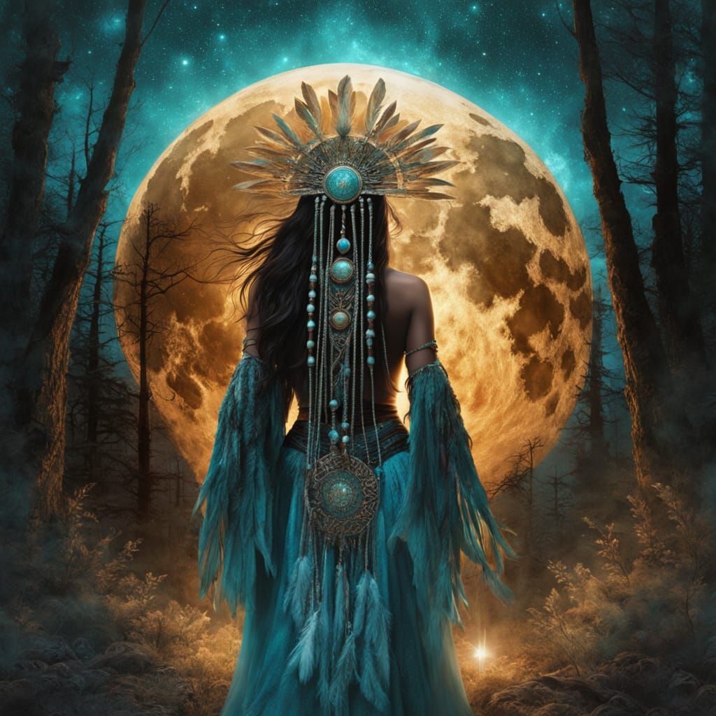Lakota Inspired Tribal Priestess - Lakota Priestess Ritual ...