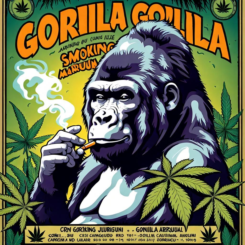 Smokin Gorilla Tour - AI Generated Artwork - NightCafe Creator