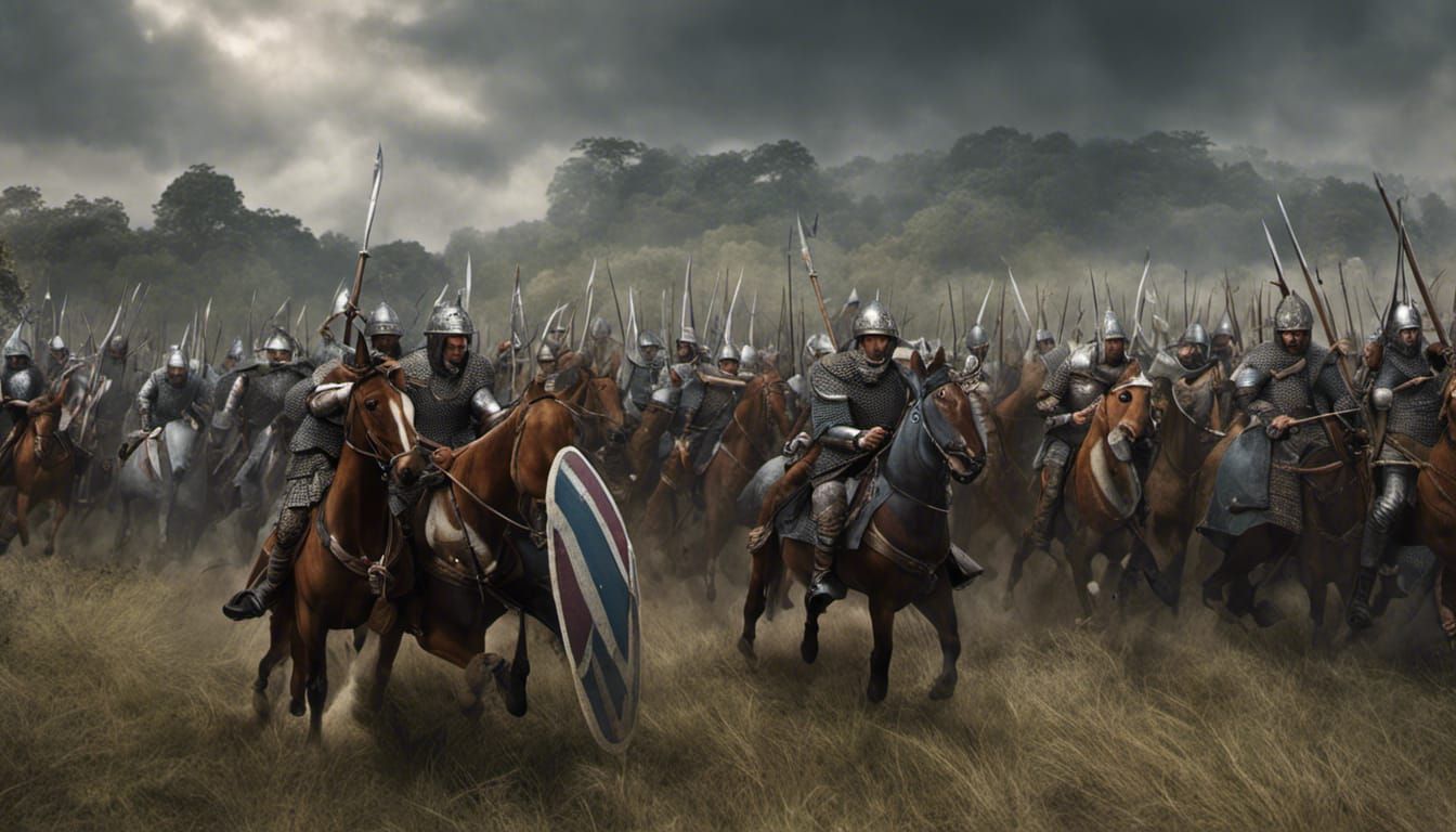 The Battle of Hastings 1066, 14 Oct 9am, Senlac Hill, Battle UK - AI ...