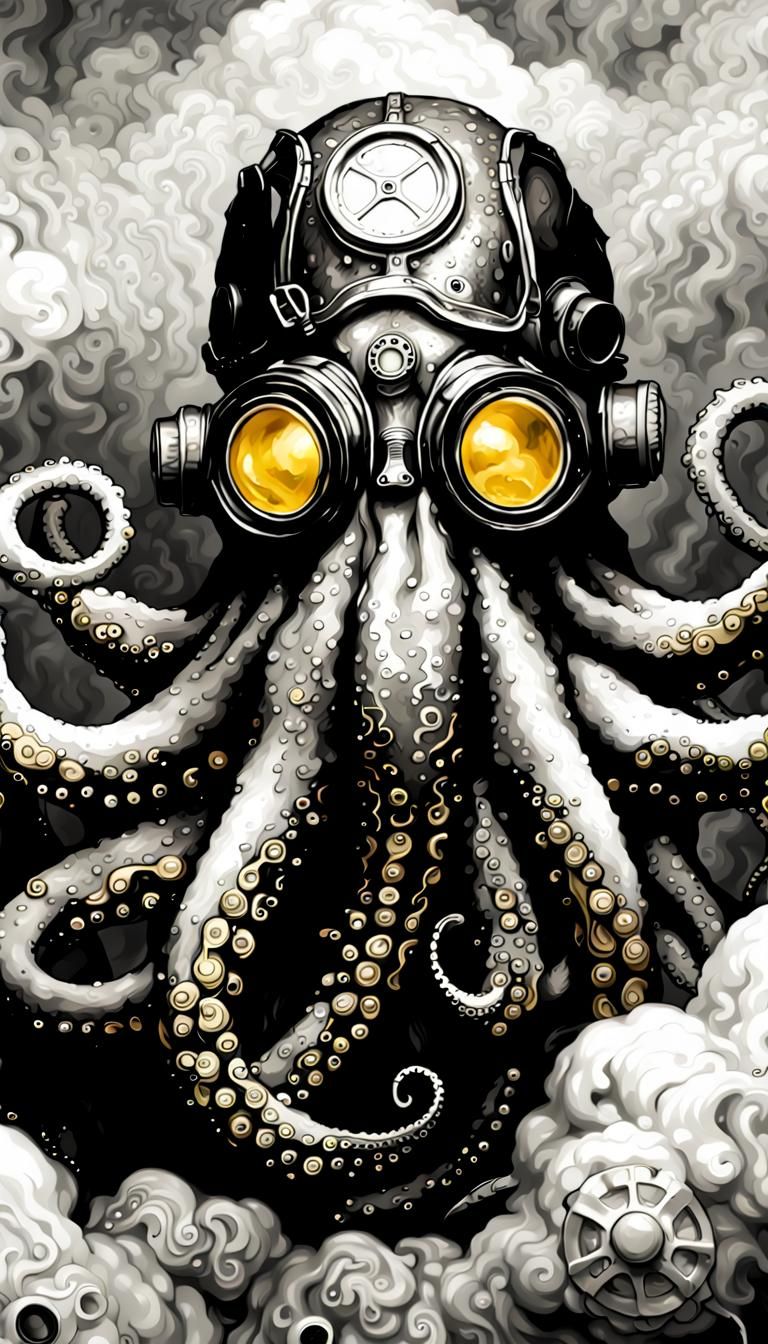 Space octopus - AI Generated Artwork - NightCafe Creator