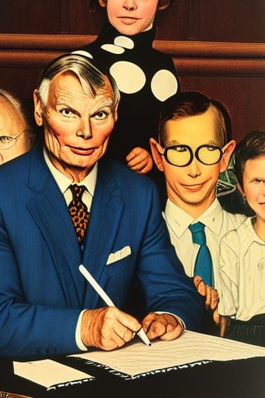 Portrait of Adam West Signing Autographs - AI Generated Artwork ...