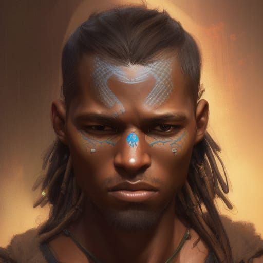 A human male portrait, rpg fantasy character - AI Generated Artwork ...
