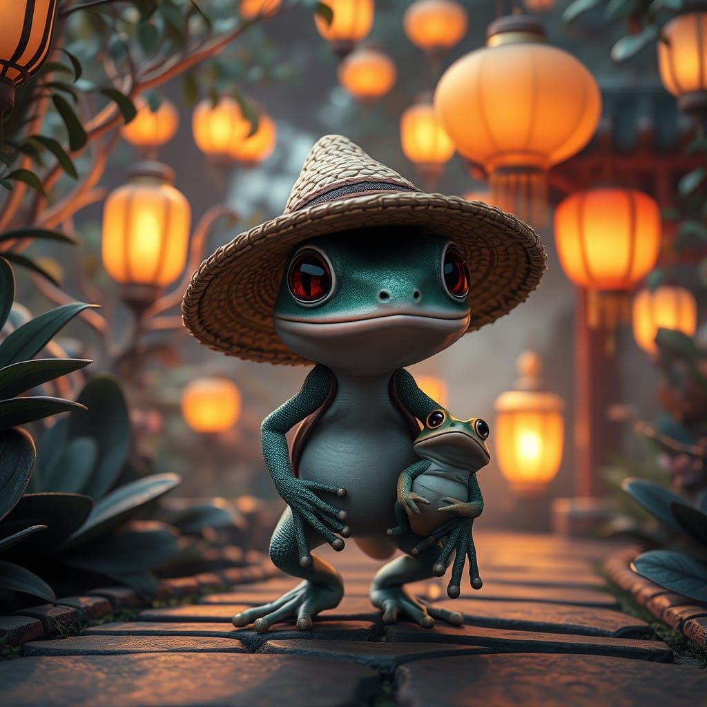 A Squee walk Under the Lanterns with Sc'Eater and Scab