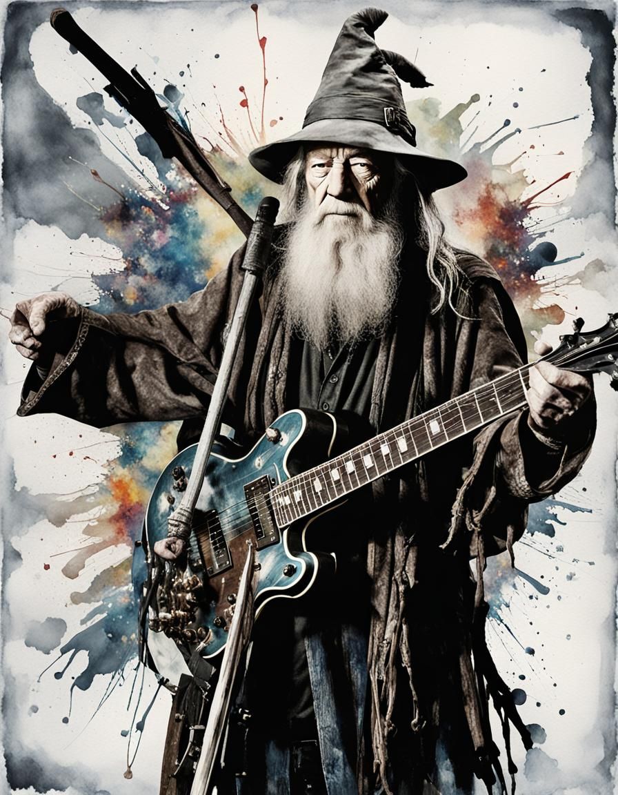 Punk Rock Wizard - AI Generated Artwork - NightCafe Creator