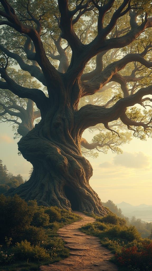 A tall twisted tree - A tall twisted tree