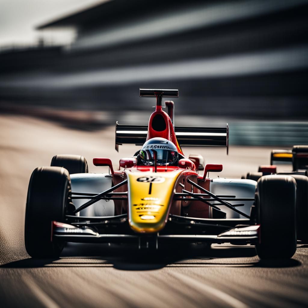 Formula 1 Race, F1 cars racing in the sunny curcuit - AI Generated ...