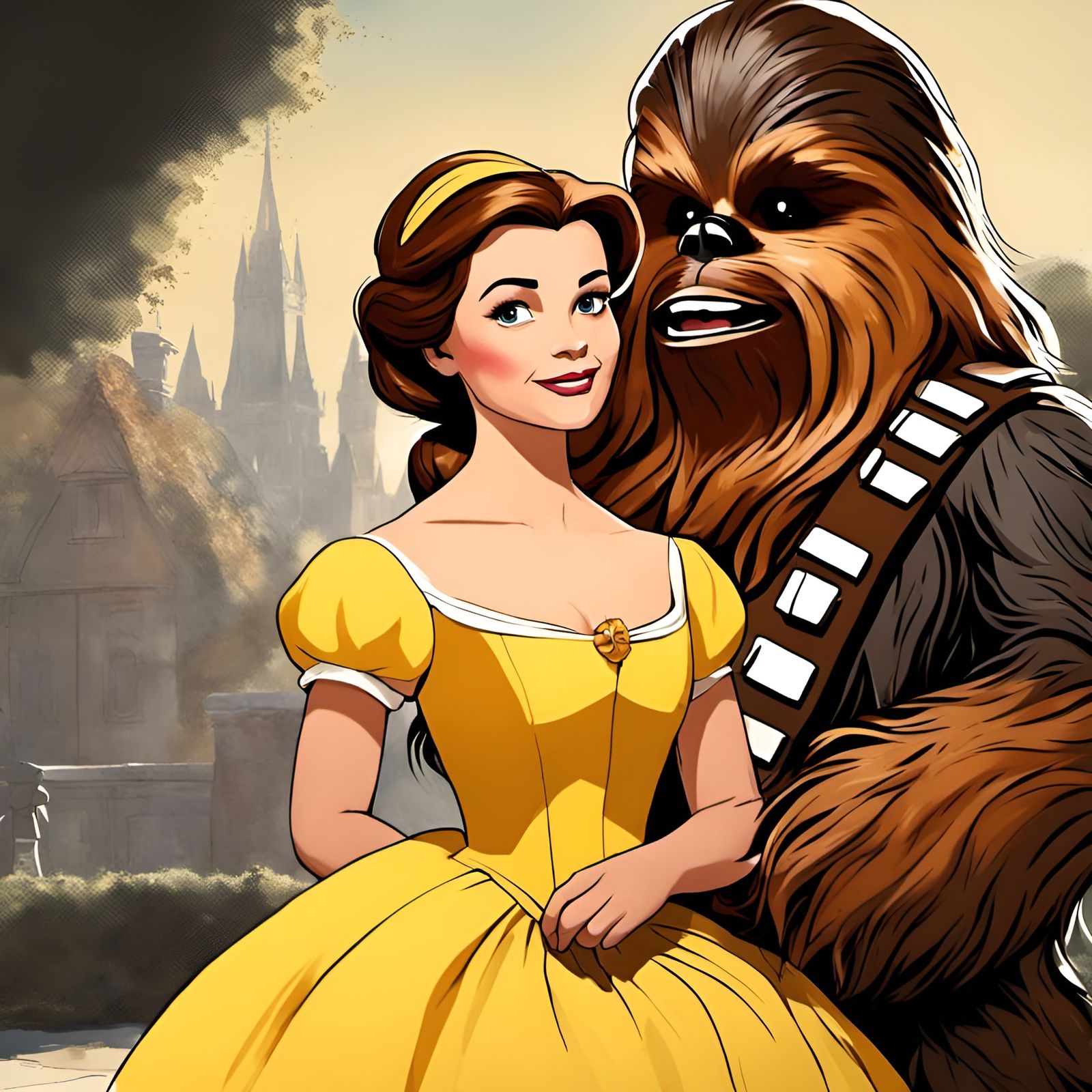 Artist Series: Beauty and the Bacca by Banksy - AI Generated Artwork ...