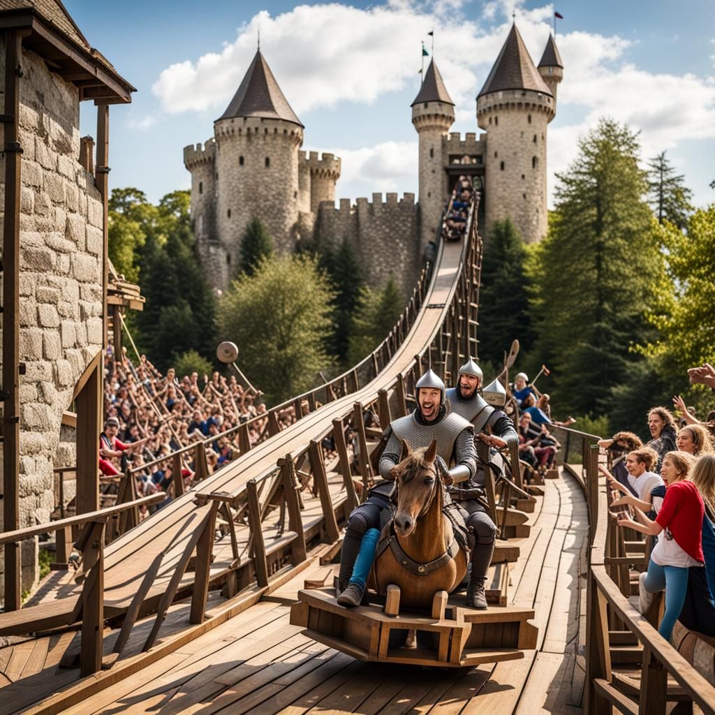 A Medieval Theme Park - AI Generated Artwork - NightCafe Creator