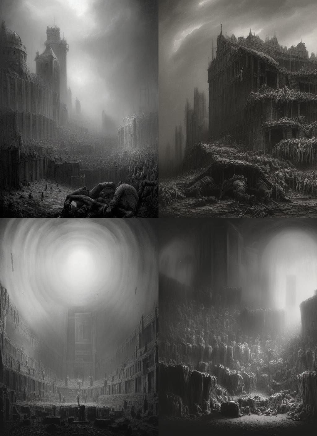 Bone Houses - AI Generated Artwork - NightCafe Creator