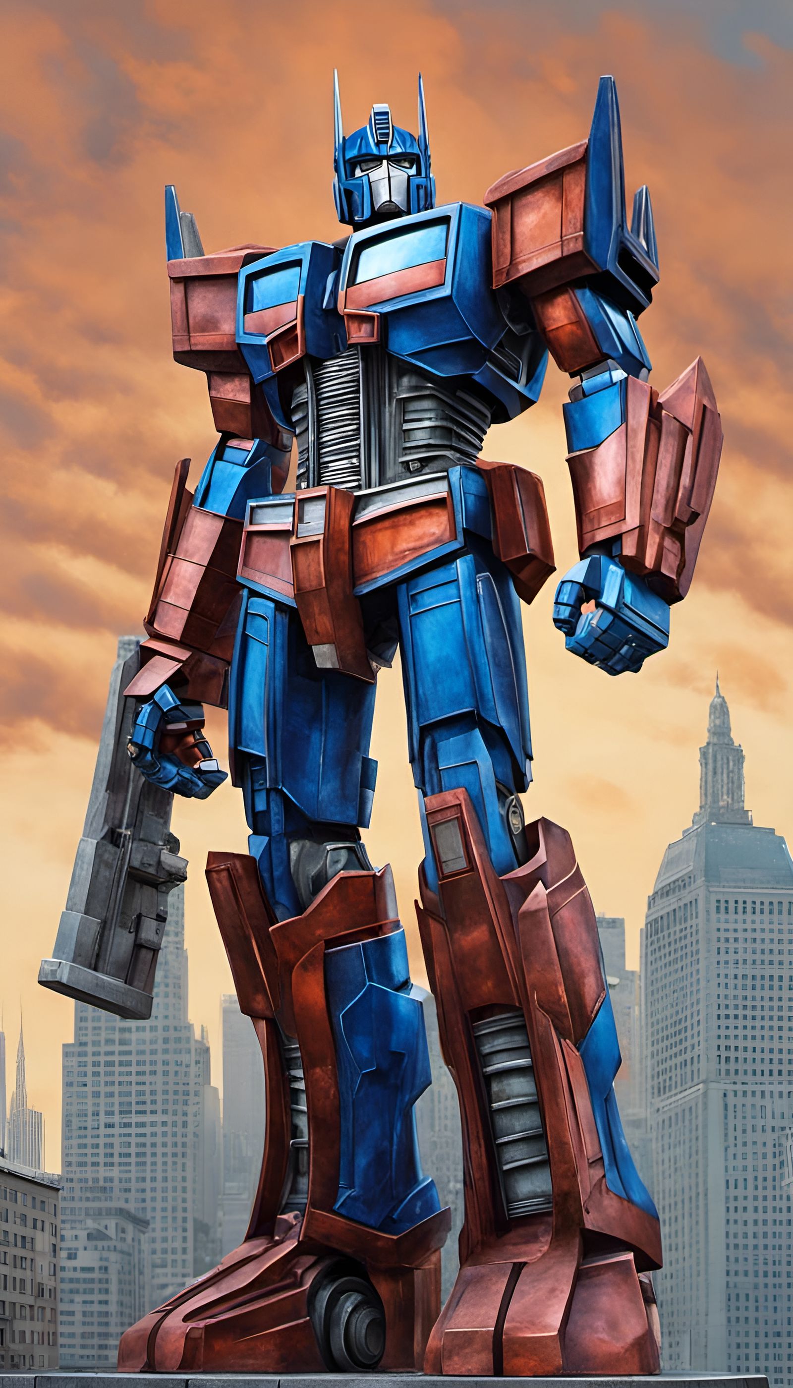 Optimus Prime in Paint - AI Generated Artwork - NightCafe Creator
