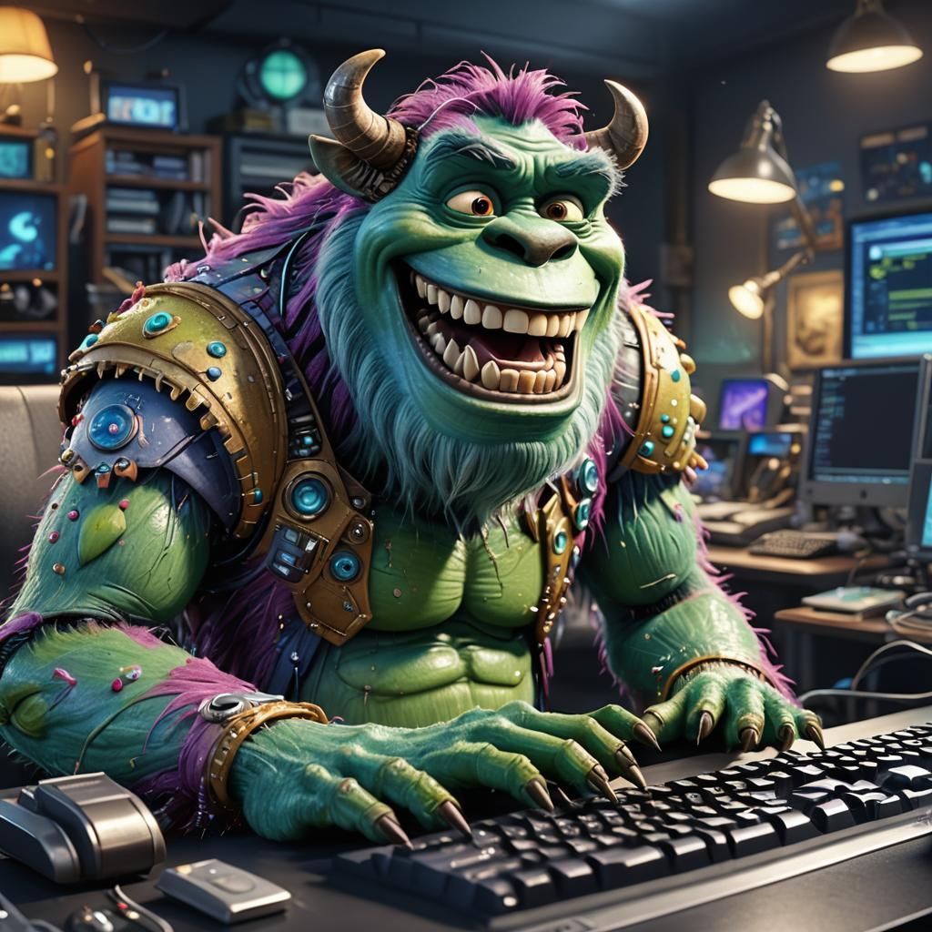 Sullivan having fun - AI Generated Artwork - NightCafe Creator