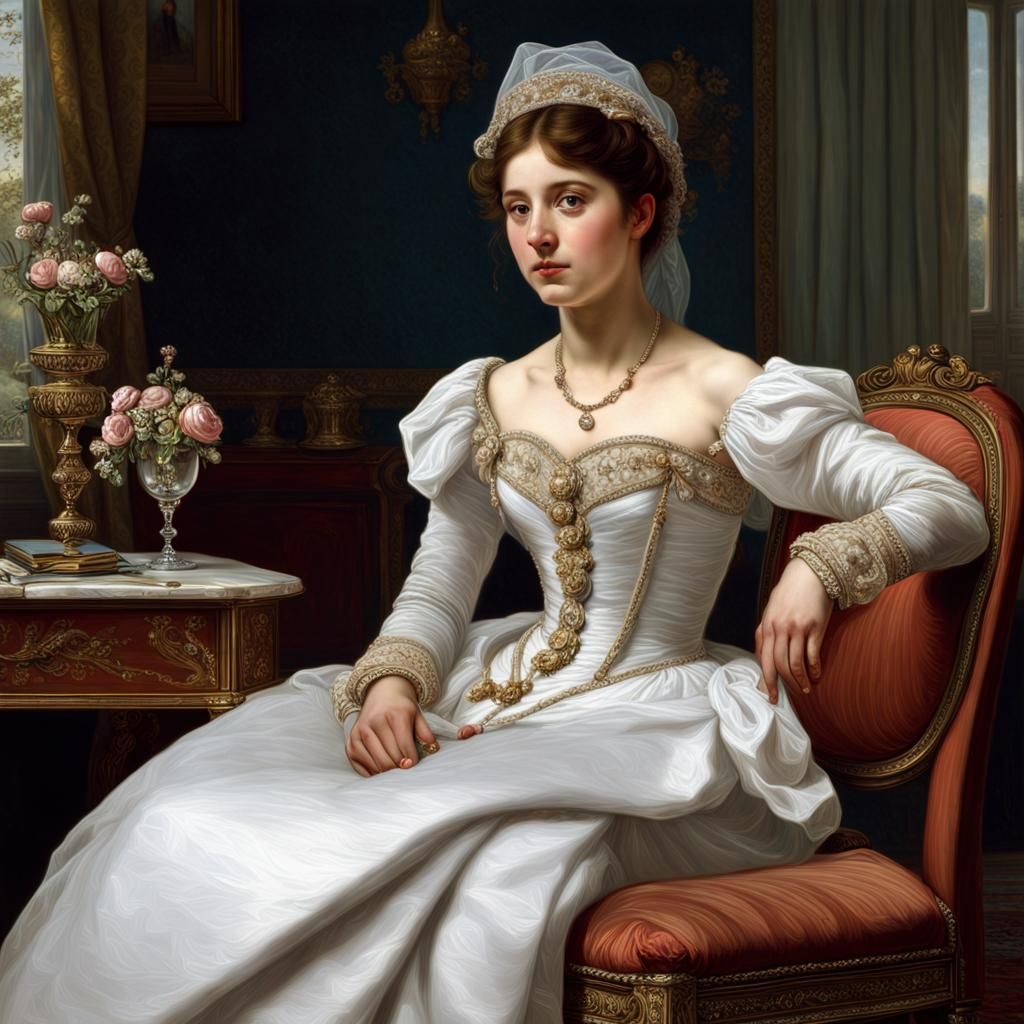 The Reluctant Bride by Auguste Toulmouche - AI Generated Artwork ...