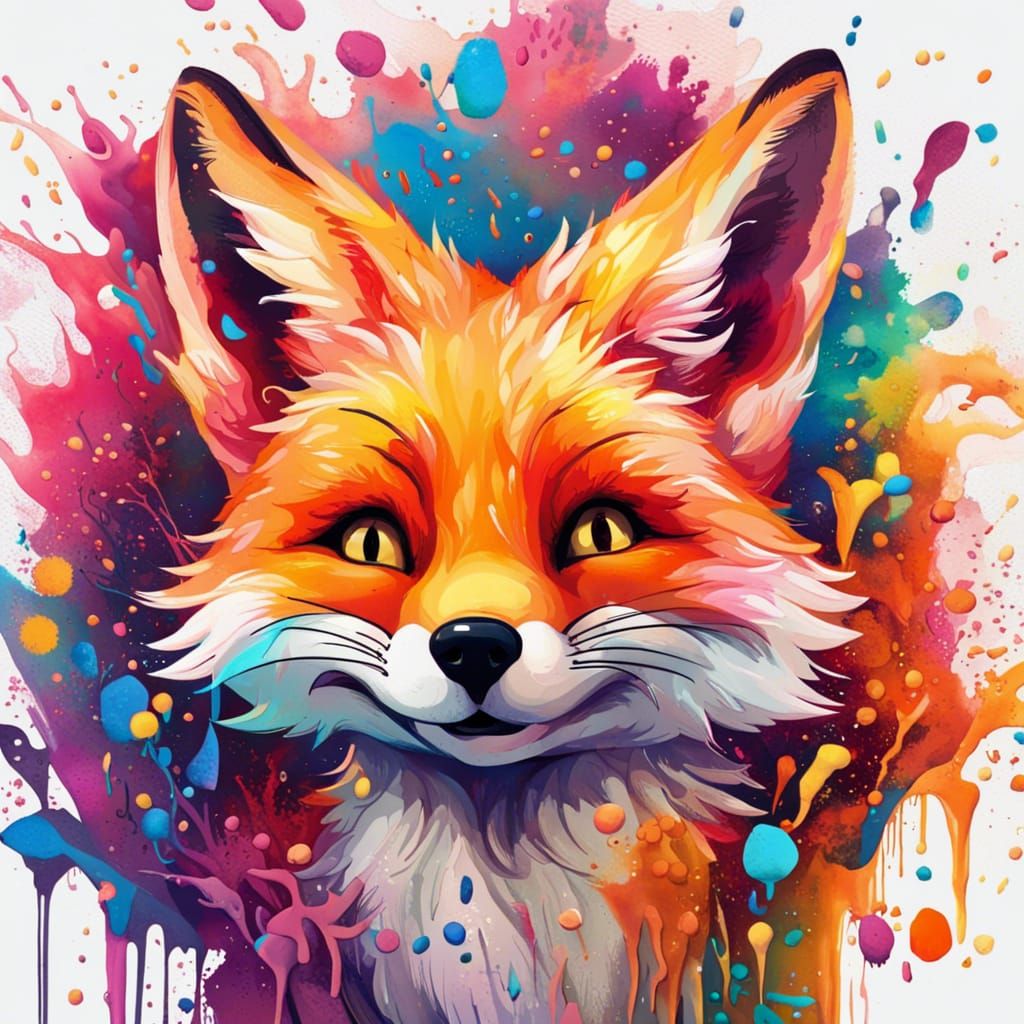 Happy Fox - AI Generated Artwork - NightCafe Creator