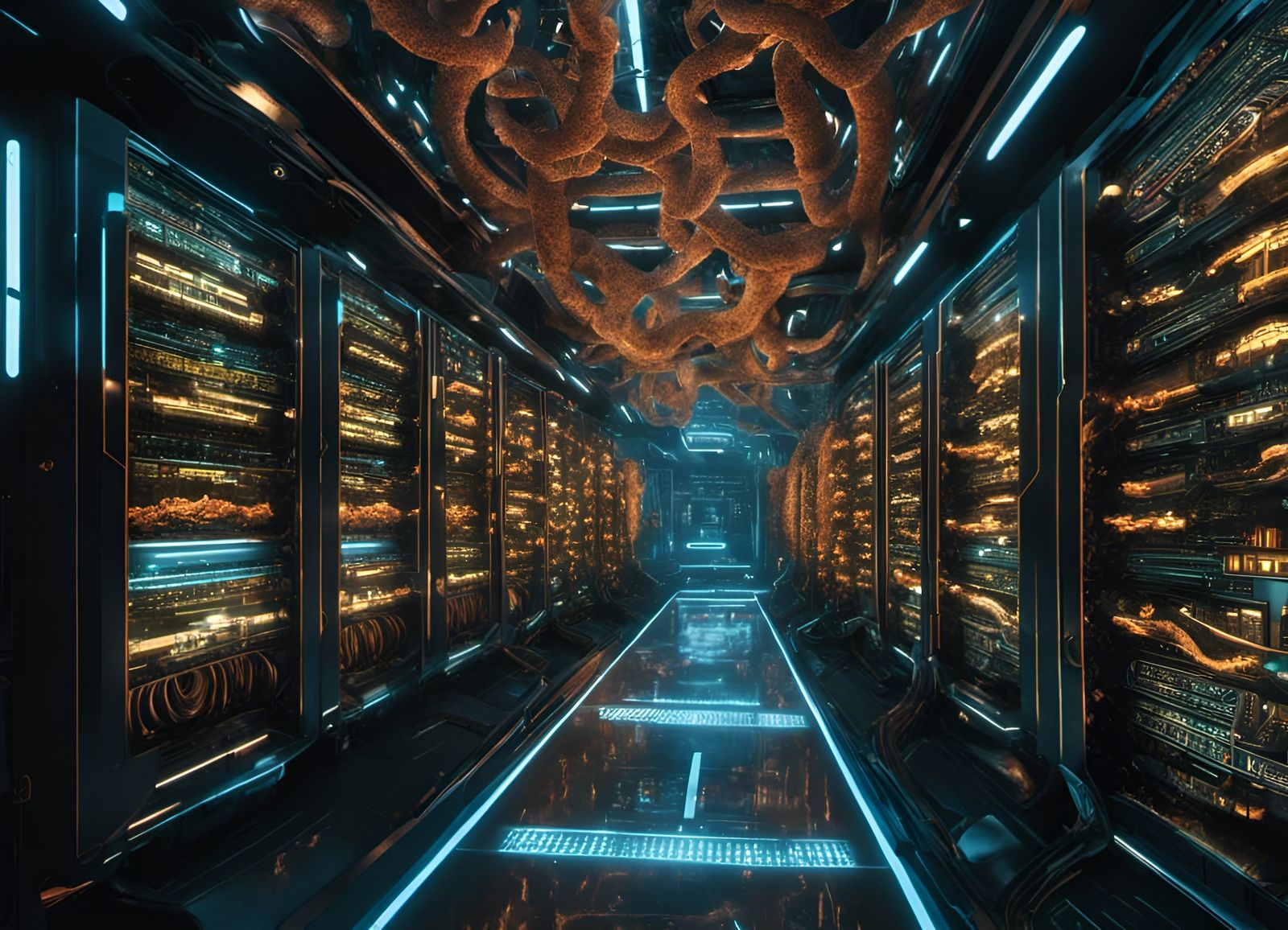 Biopunk Supercomputer II - AI Generated Artwork - NightCafe Creator