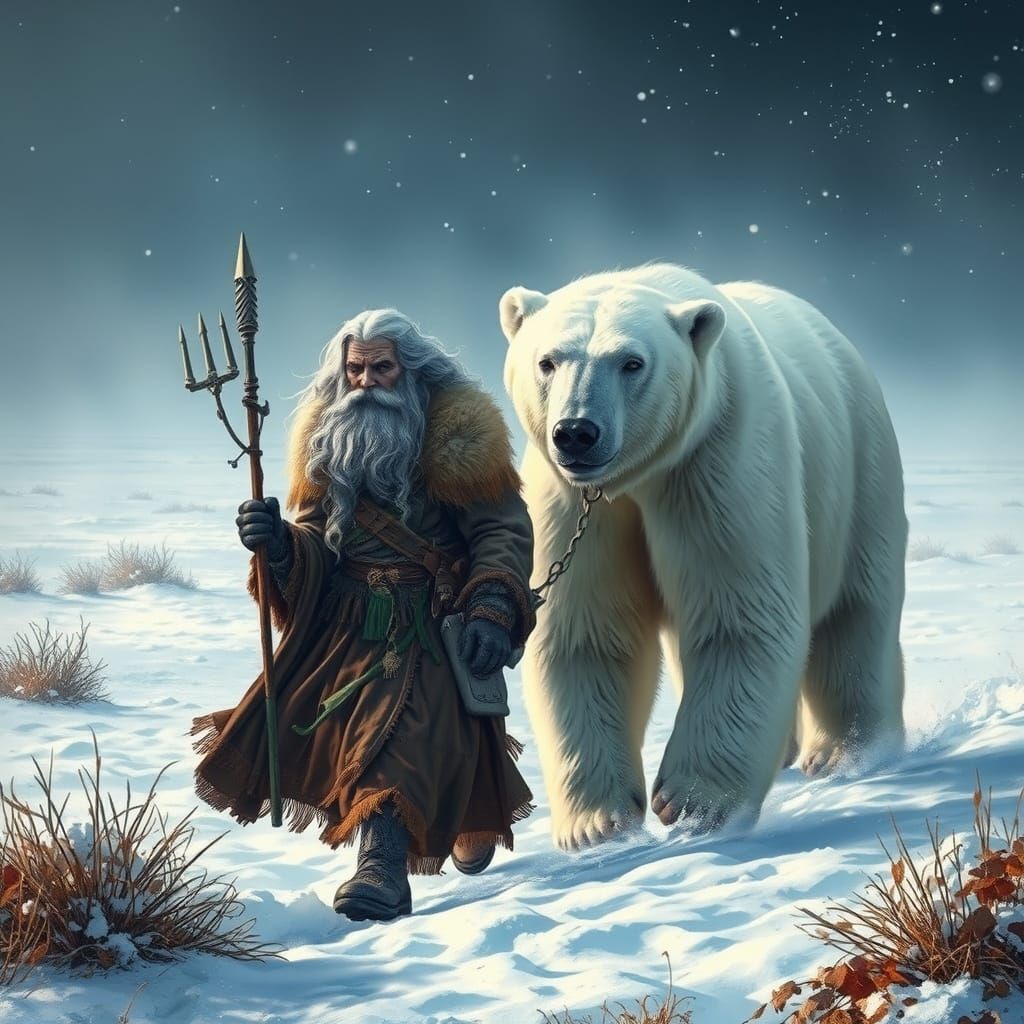 Druid and a polarbear - Druid and a polarbear