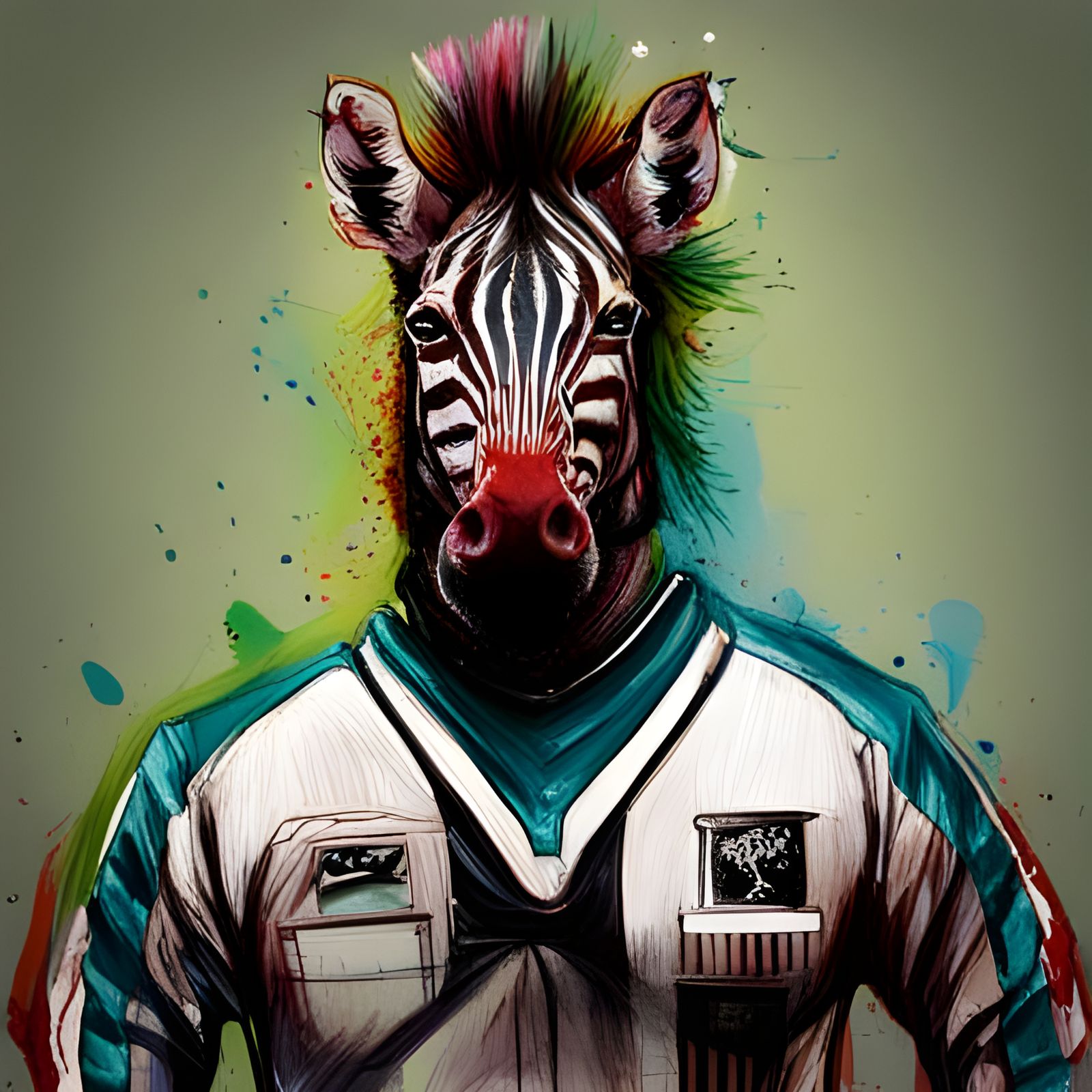 Zebras: Nature's Referees - AI Generated Artwork - NightCafe Creator